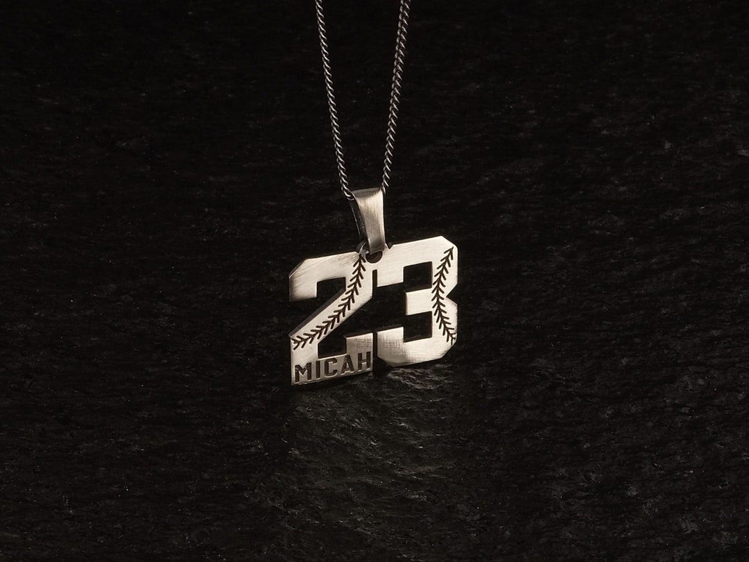 Baseball Sport Number Pendant, Sport Men Jewelry, Christmas Gift for ...