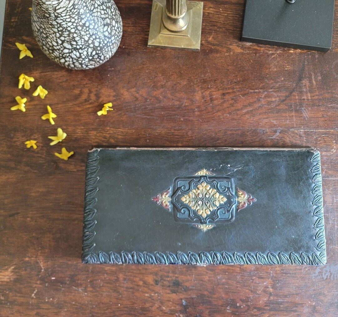 Antique Smith Crafted Company of Chicago Leather Covered Dresser Box - Etsy