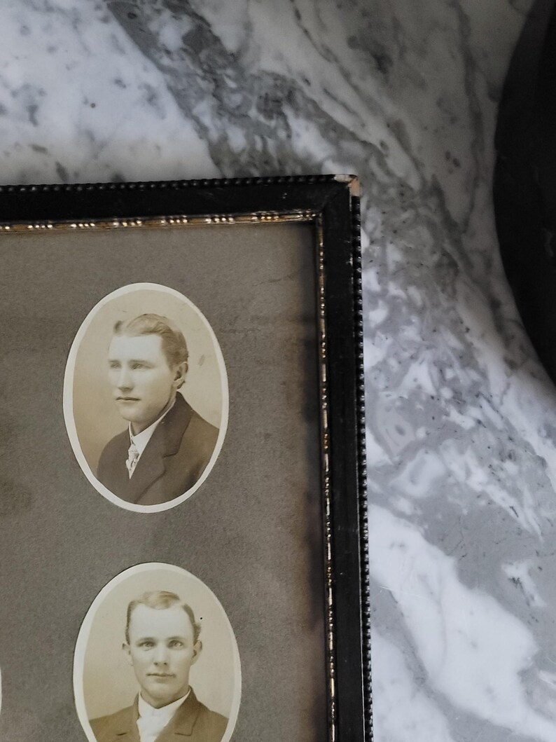 Antique Early 1900s Portrait Collage - Six Antique Portraits of Men ...