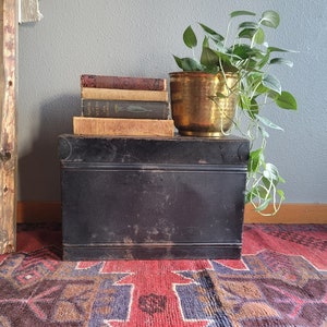 Vintage Black Metal Worn Storage Container Storage Box With Latches - Etsy