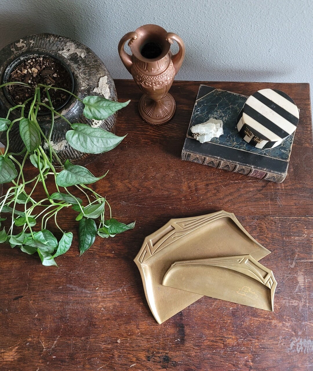 Antique 1920s Set of Two Brass Art Deco Royal Rochester Dust Pans ...