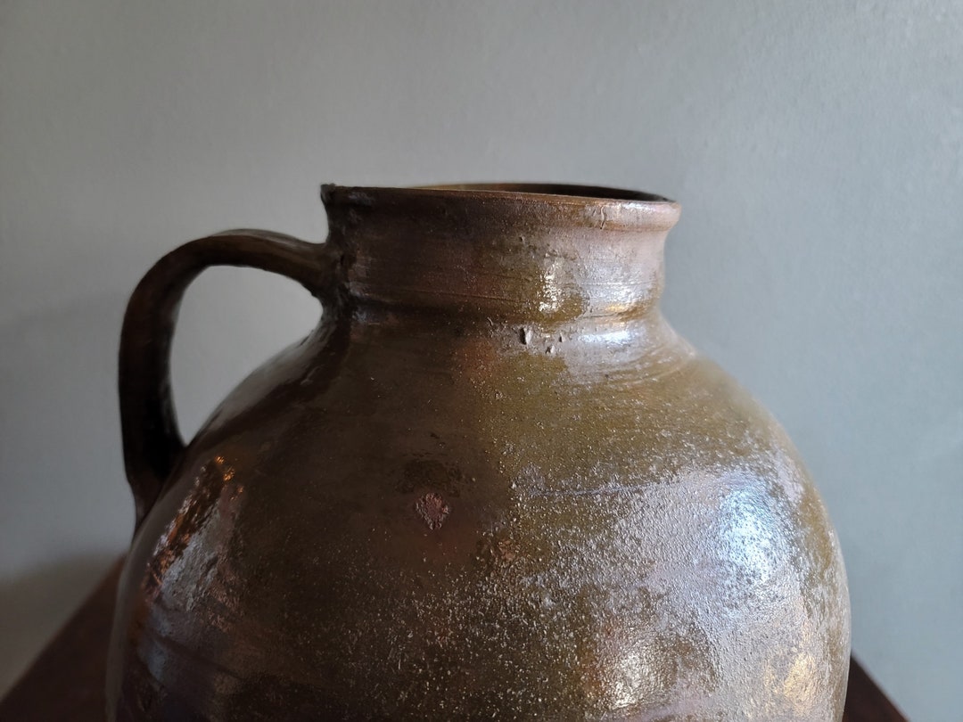 Vintage European Large Ceramic Green Earthy Water Jug Ukraine - Etsy