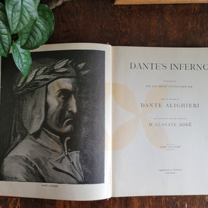 Antique Dantes Inferno by Dante Alighieri, Translated by Rev. Henry ...