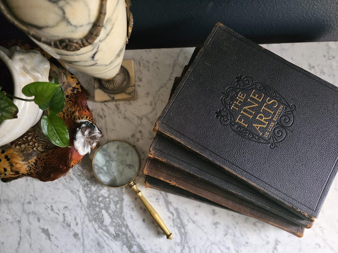 Antique Fine Arts Book Set: 1907 National Art Society De Luxe Edition ...