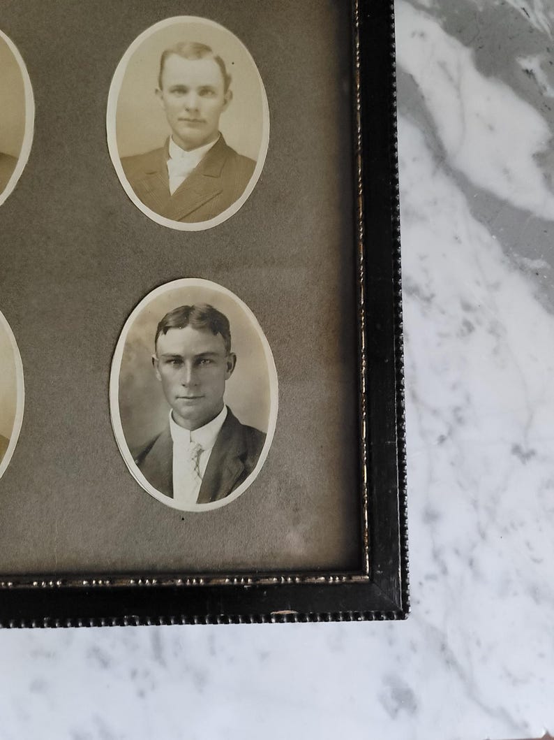 Antique Early 1900s Portrait Collage - Six Antique Portraits of Men ...