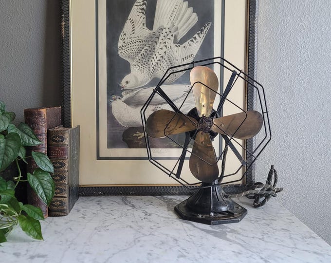 Vintage 1930s Star-rite Electric Fan With Octagonal Cage and Original ...
