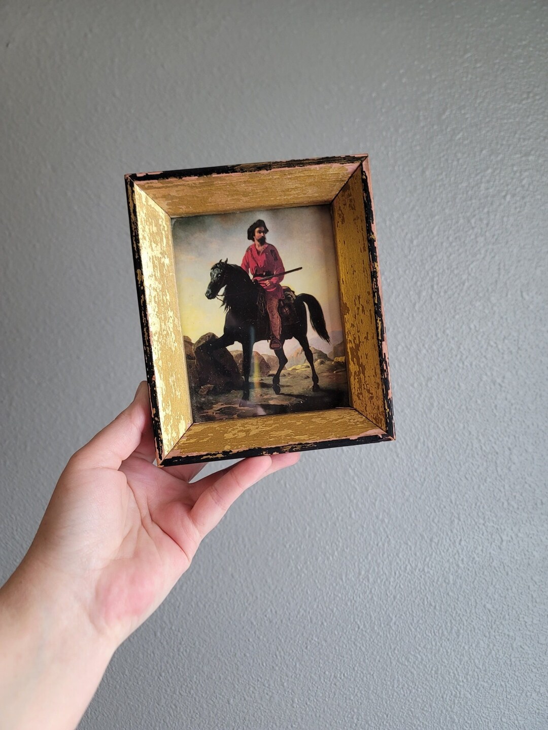 Vintage Small Framed Kit Carson Print - William Tylee Ranney - Gallery ...