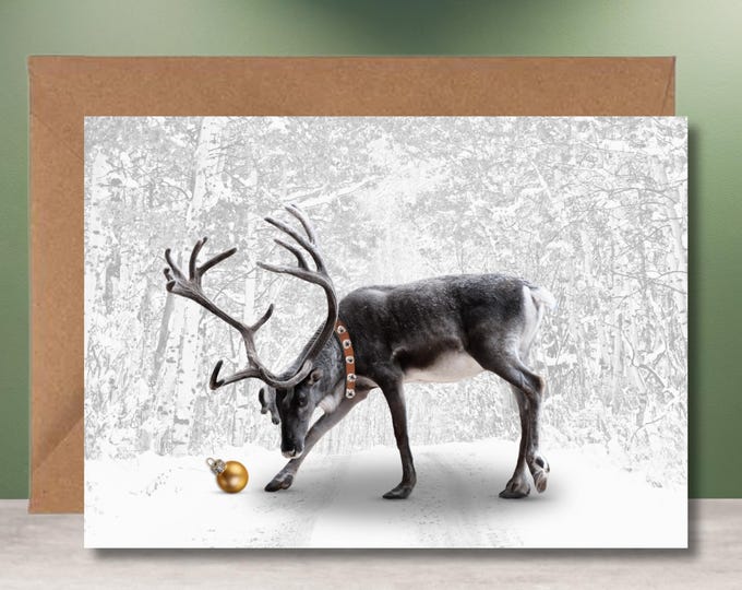 Deer Note Cards Stationery Set of 10 Cards in White or Light Ivory With ...