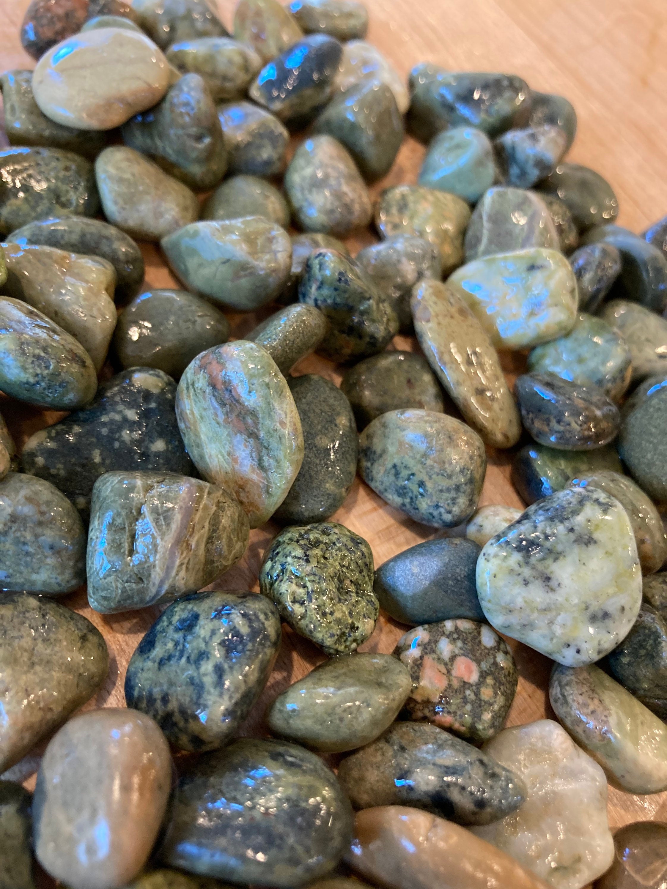 Green Surf Tumbled Ocean Stones Sea Gravel | Etsy