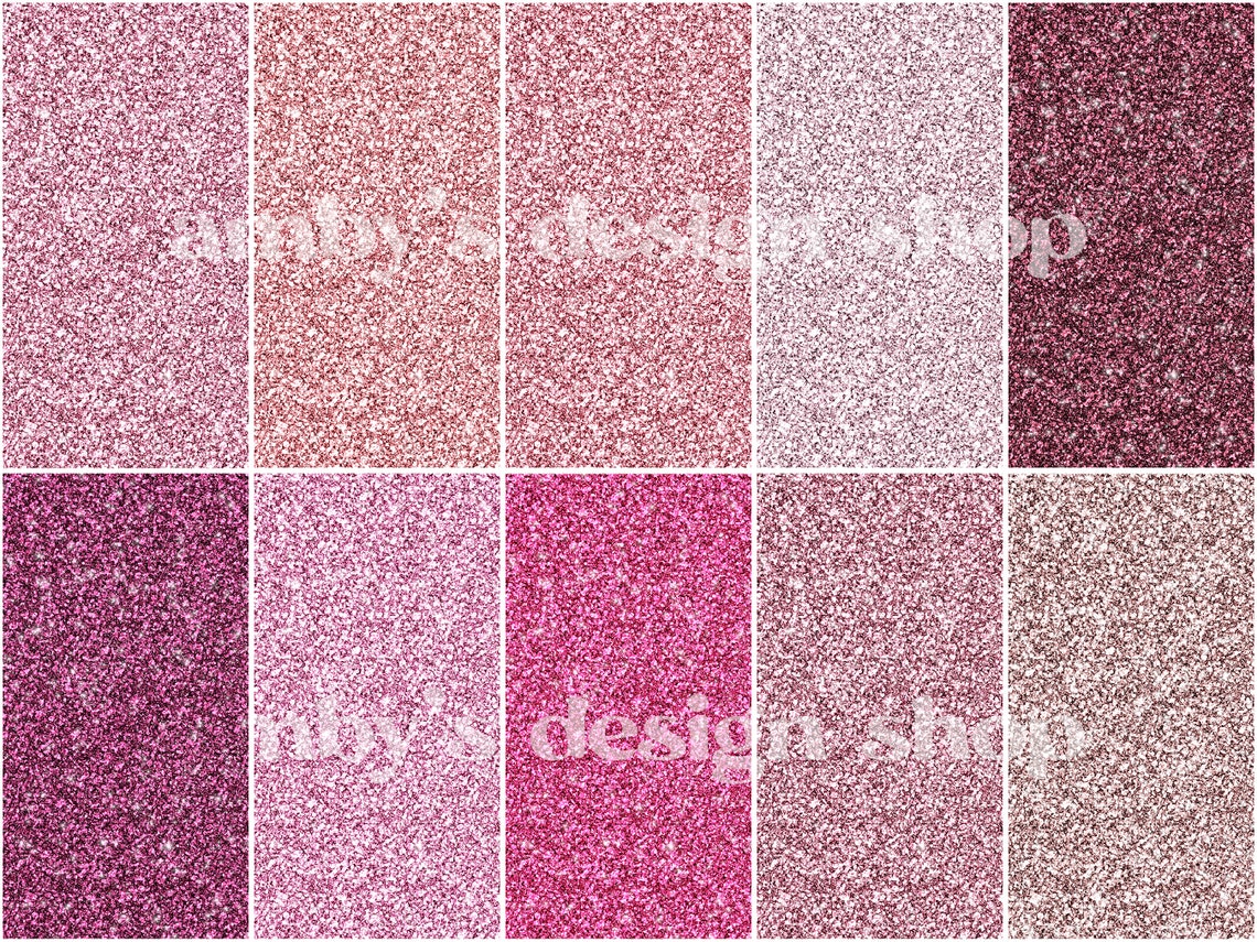 Pink Glitter Bling Digital Paper / Scrapbooking Paper / DIGITAL ...
