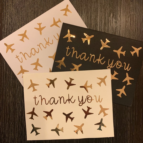 Aviation Thank You Card - Etsy