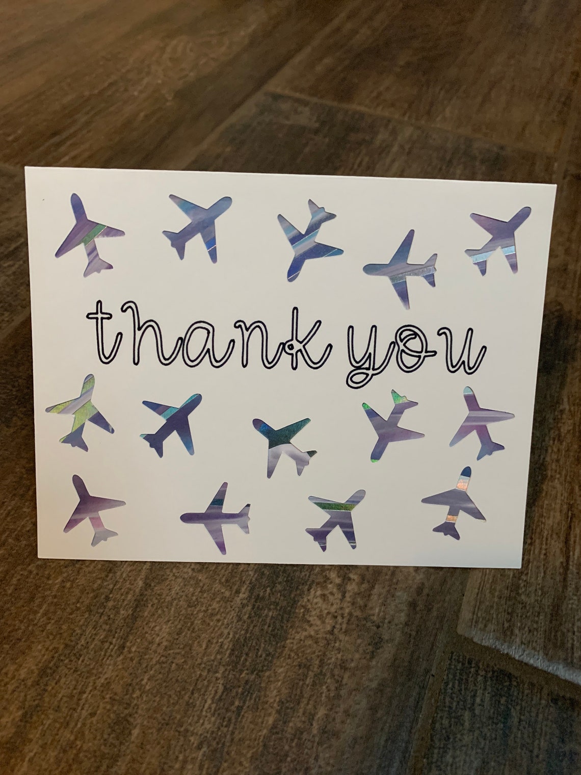 Thank You Airplane Aviation Cards Blank Cards Set of 3 - Etsy
