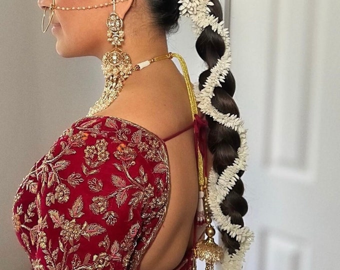 Indian Bridal Gajra Jasmine String Gajra Sting Artificial Jasmine ...