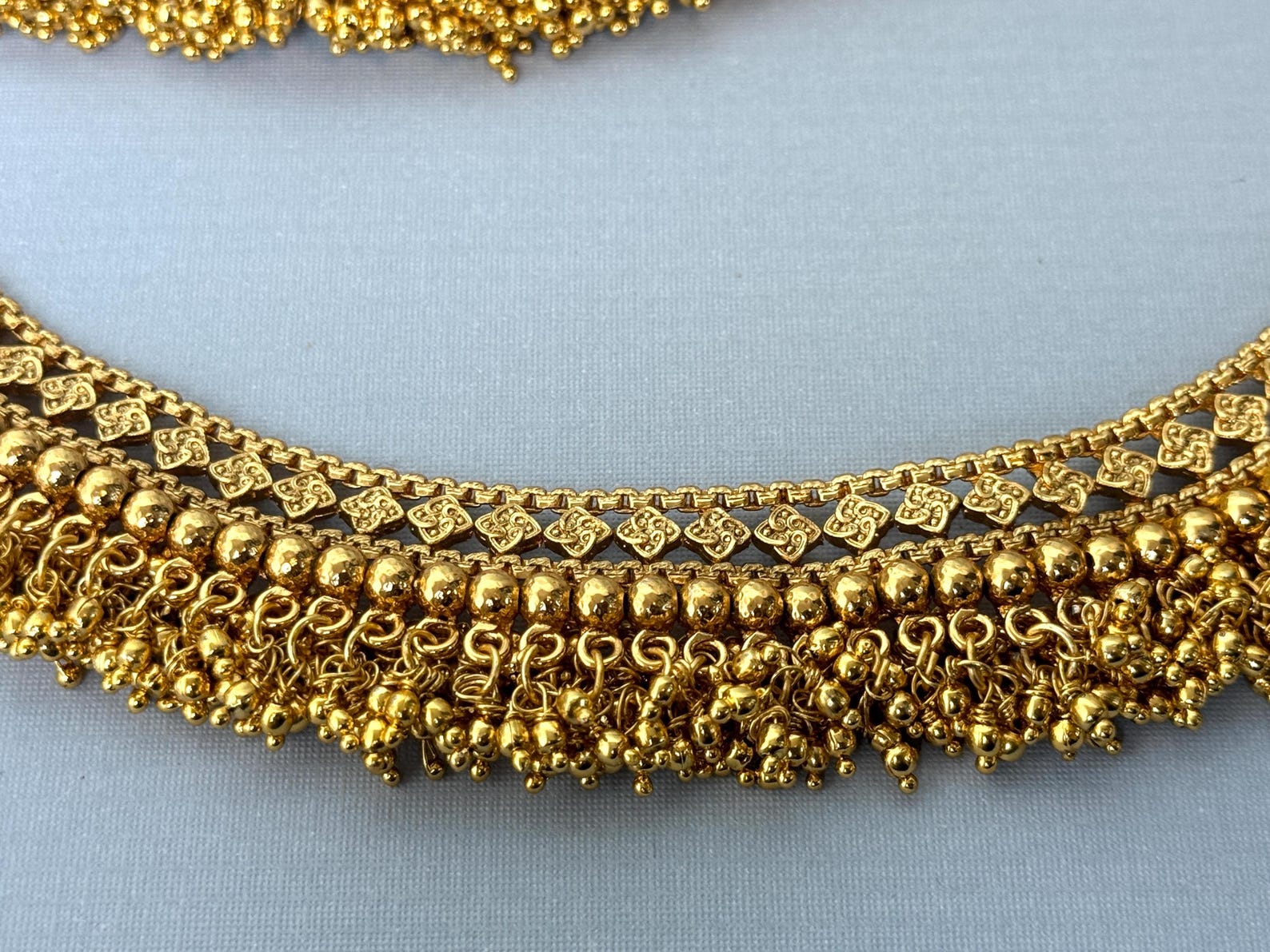 Gold Plated Bridal Anklet With Gungaroo, Indian Jhanjhar Payal - Etsy