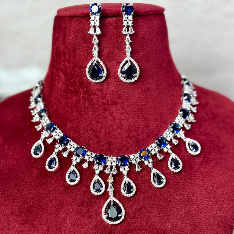 Navy Blue Jewelry - Etsy