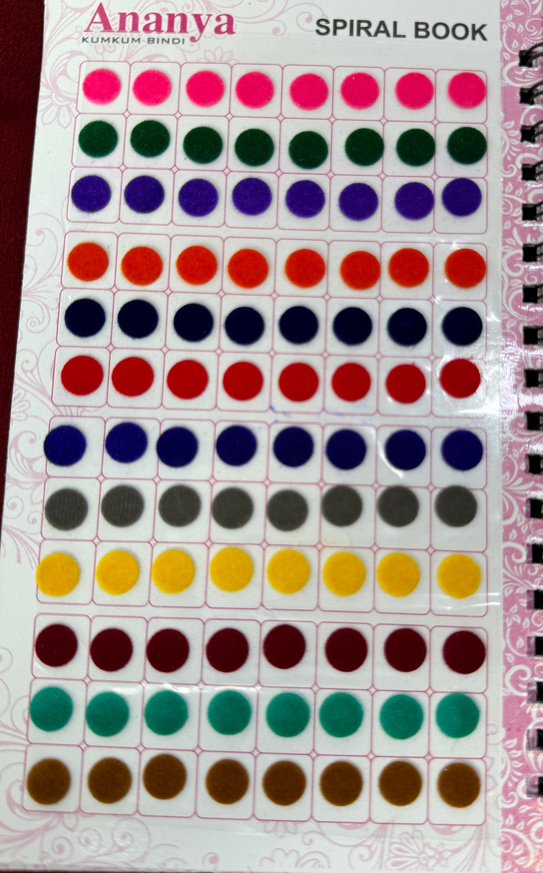 Bindi Book/ Total of 960 Bindis/crystal Round Bindis/multicolor Bindi ...