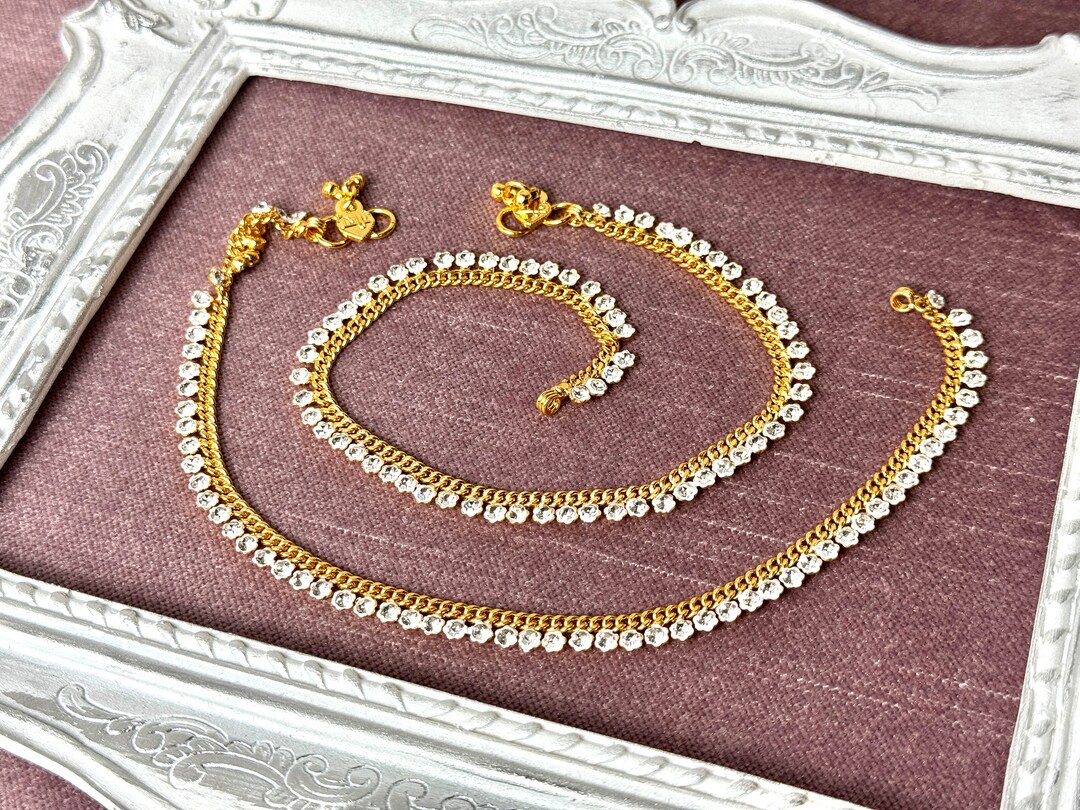Gold Payal Gold Plated Anklet Payal Traditional Payal Classic Payal ...