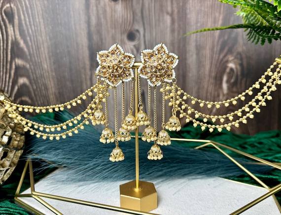 Bahubali gold earrings store