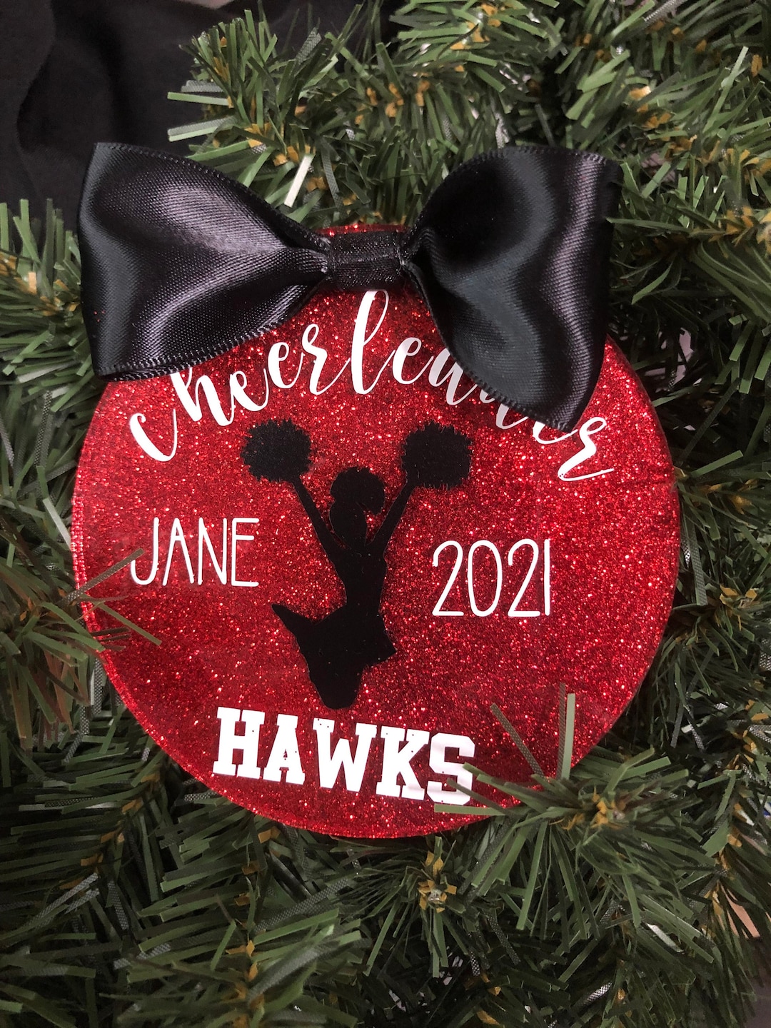 Cheerleading Ornament, Competition Cheer Gift, Holiday Gift ...