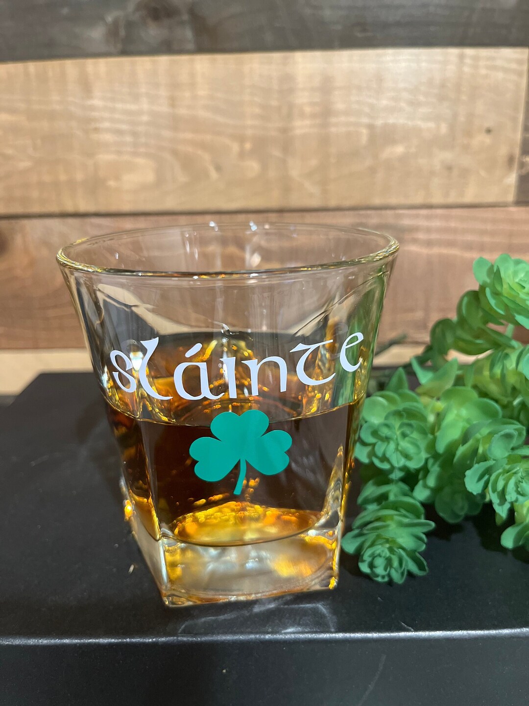 St. Patrick's Day Glass, Old Fashioned Slainte Glass, Irish Gift - Etsy