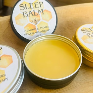 Relaxing Sleep Balm, Lavender Chamomile Relaxation Salve, Solid Perfume ...