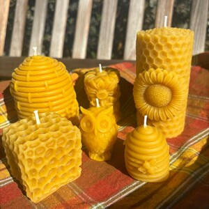 Natural Beeswax Candles, Raw Beeswax Novelty Candles, Pure Bees Wax ...