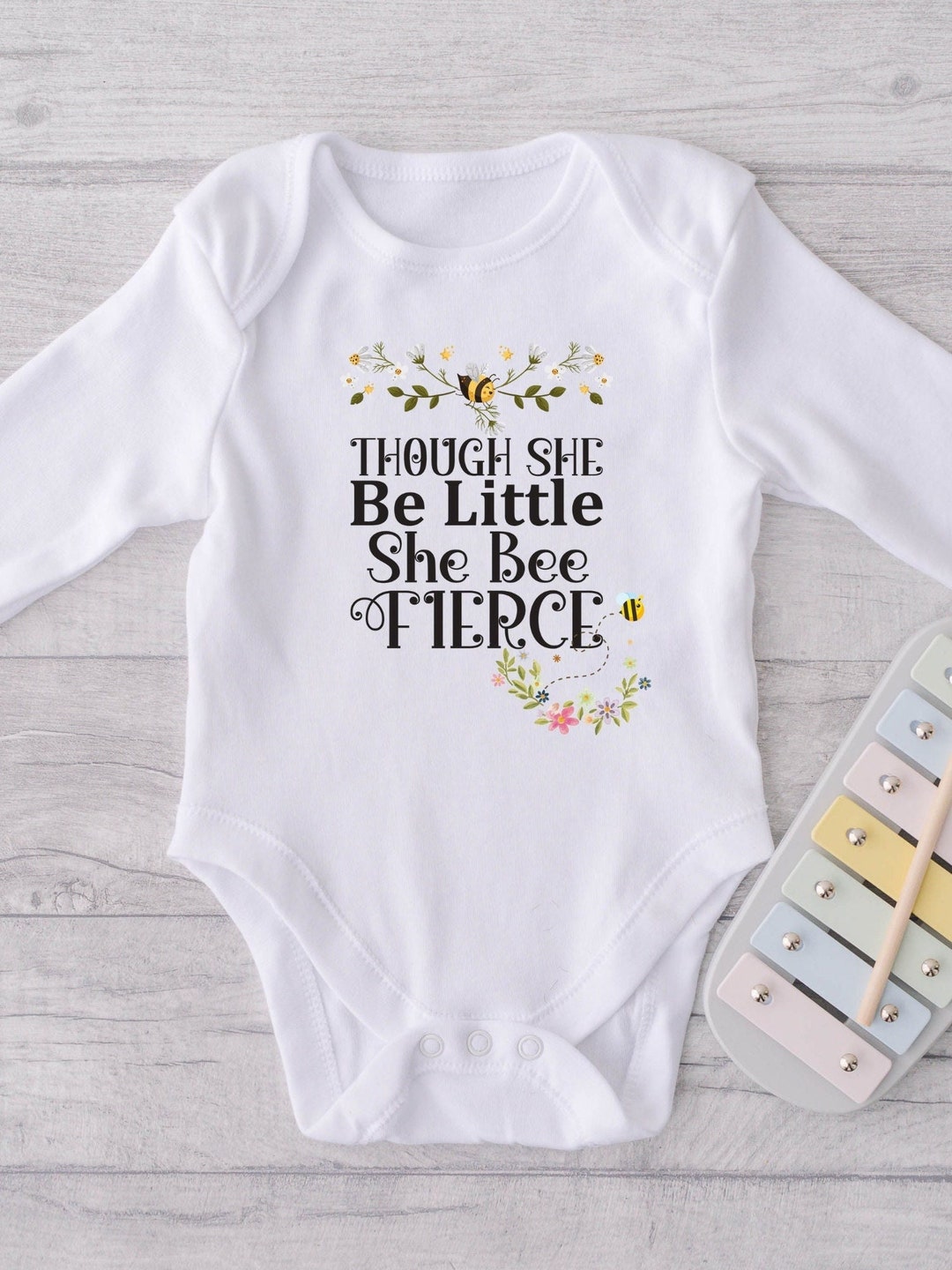 Bee Baby Honey Bee Long Sleeve Bodysuit, Bee Baby Outfit, Birthday Bee ...