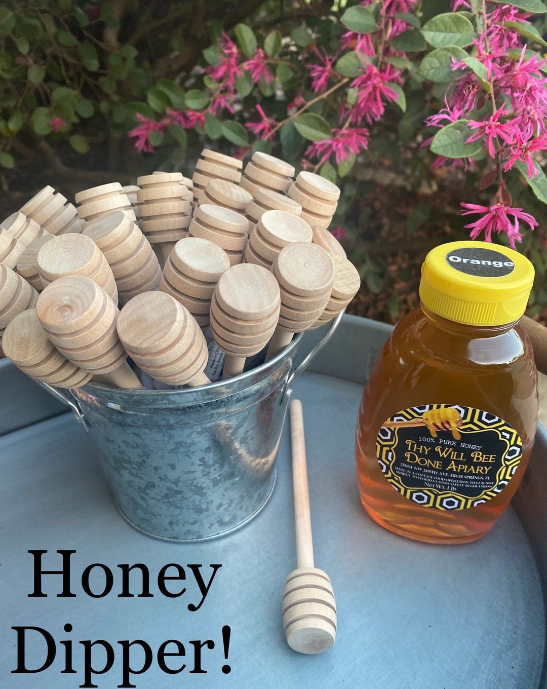 Wooden Honey Dipper, Honey Drizzle Stick - Etsy