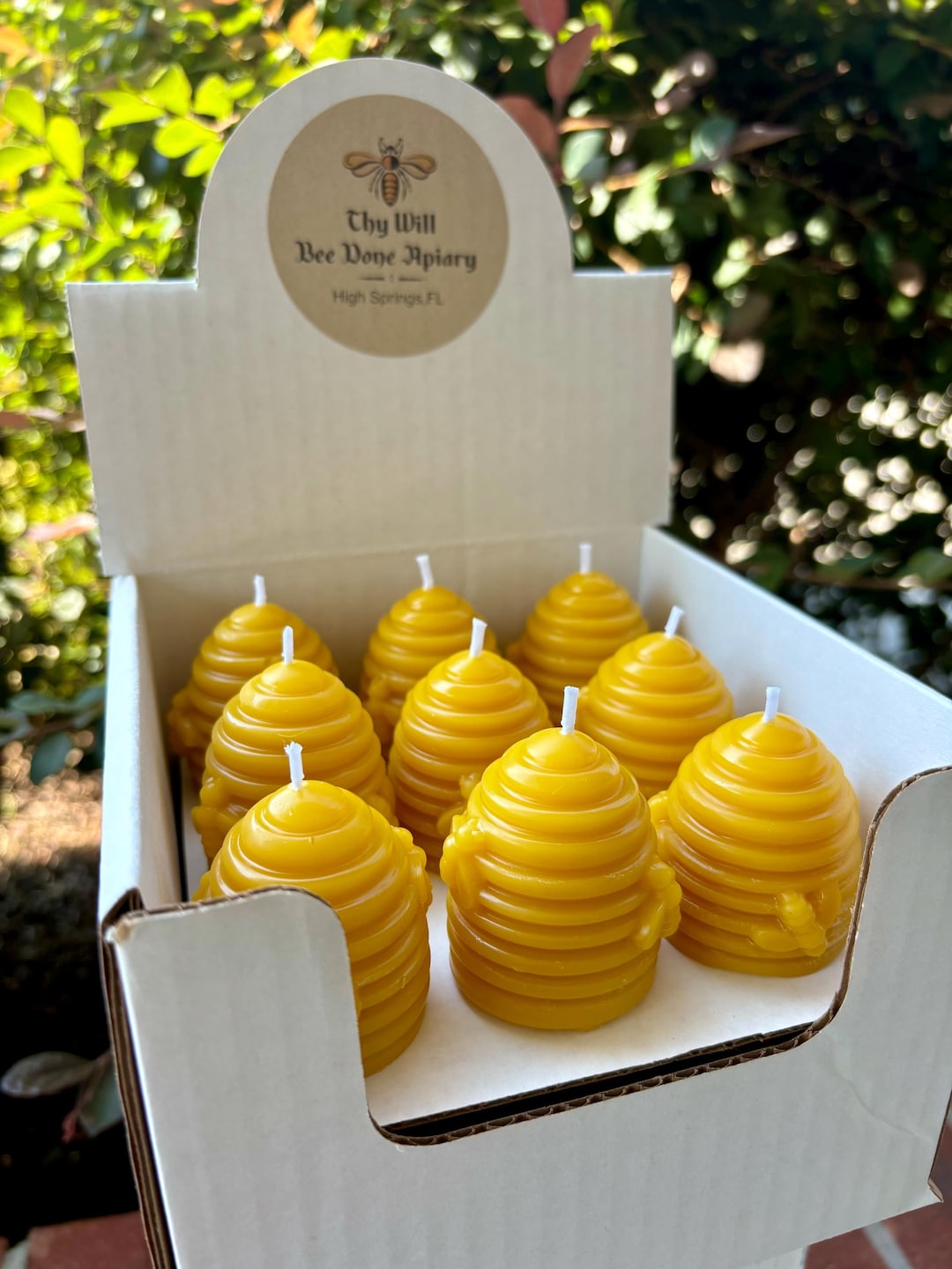 Beeswax Beehive Candle Bulk Set, Natural Votives, Bee Party Favor, Bee ...