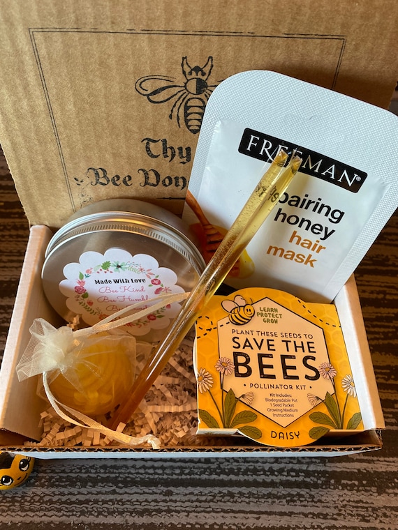 Bee Gift Box With Soap and Honey Honey Bee Sweet Themed Gift | Etsy