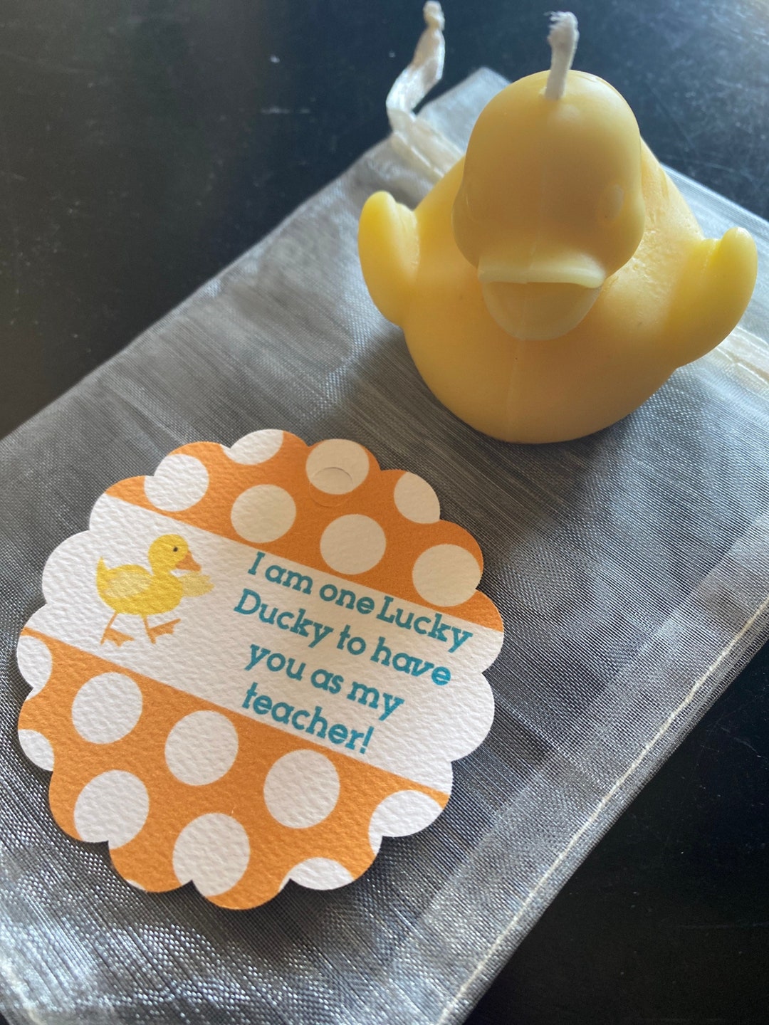 Teacher Appreciation Gift Duck Candle, Teacher Gift Basket Present ...
