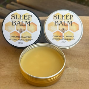 Relaxing Sleep Balm, Lavender Chamomile Relaxation Salve, Solid Perfume ...