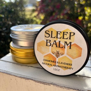 Relaxing Sleep Balm, Lavender Chamomile Relaxation Salve, Solid Perfume ...