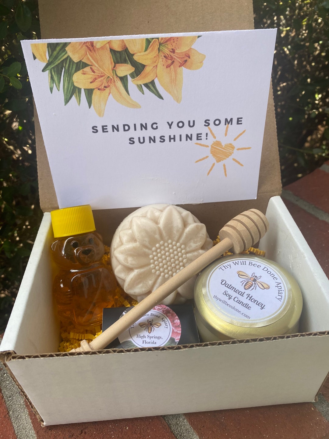 Care Package Bee Gift Box Sunshine Gift Thinking of You - Etsy