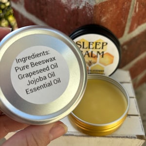 Relaxing Sleep Balm, Lavender Chamomile Relaxation Salve, Solid Perfume ...