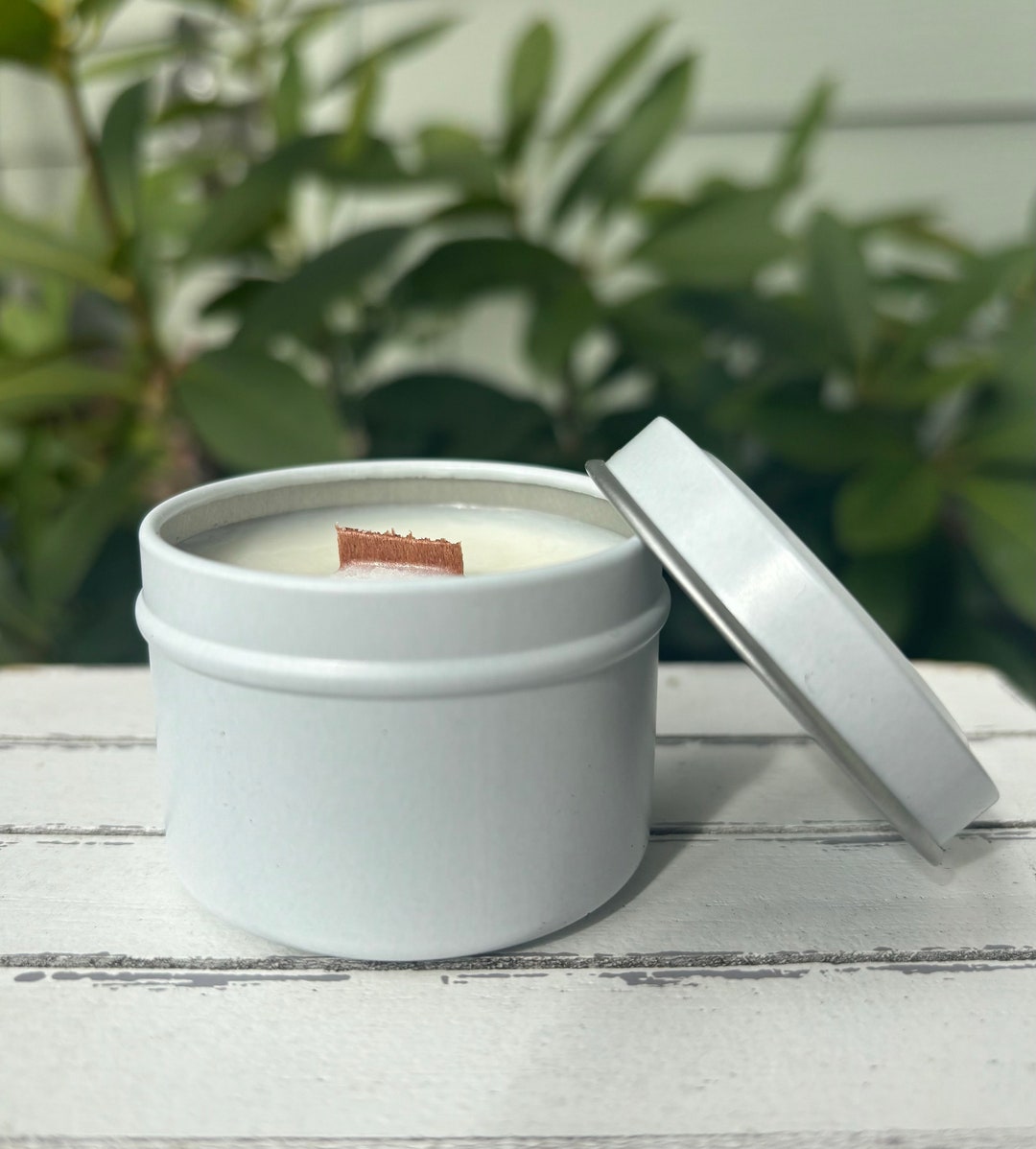 SALE White 2oz Candles, Private Label Mini White Tin Soy Candles ...