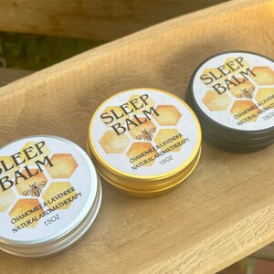 Relaxing Sleep Balm, Lavender Chamomile Relaxation Salve, Solid Perfume ...
