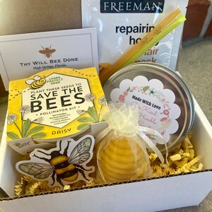 Bee Gift Box With Soap and Honey, Honey Bee Sweet Themed Gift Basket ...