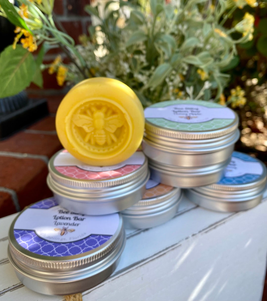 Beeswax Solid Lotion Bars, Bee Balm Organic Solid Lotion Travel Bar, Bee Gift, Self Care Gift ...