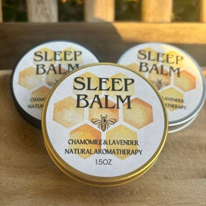 Relaxing Sleep Balm, Lavender Chamomile Relaxation Salve, Solid Perfume ...