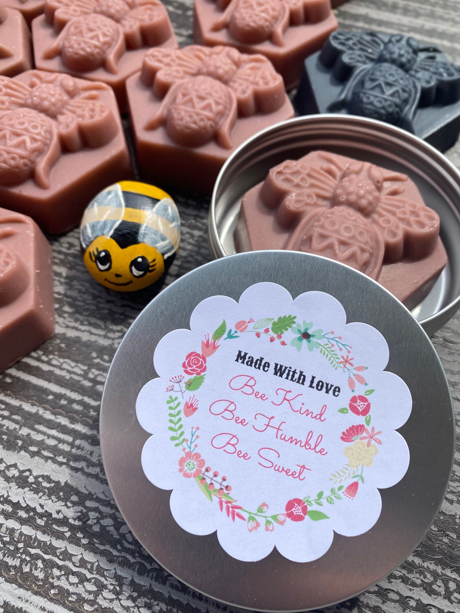 Bee Gift Box With Soap and Honey, Honey Bee Sweet Themed Gift Basket ...