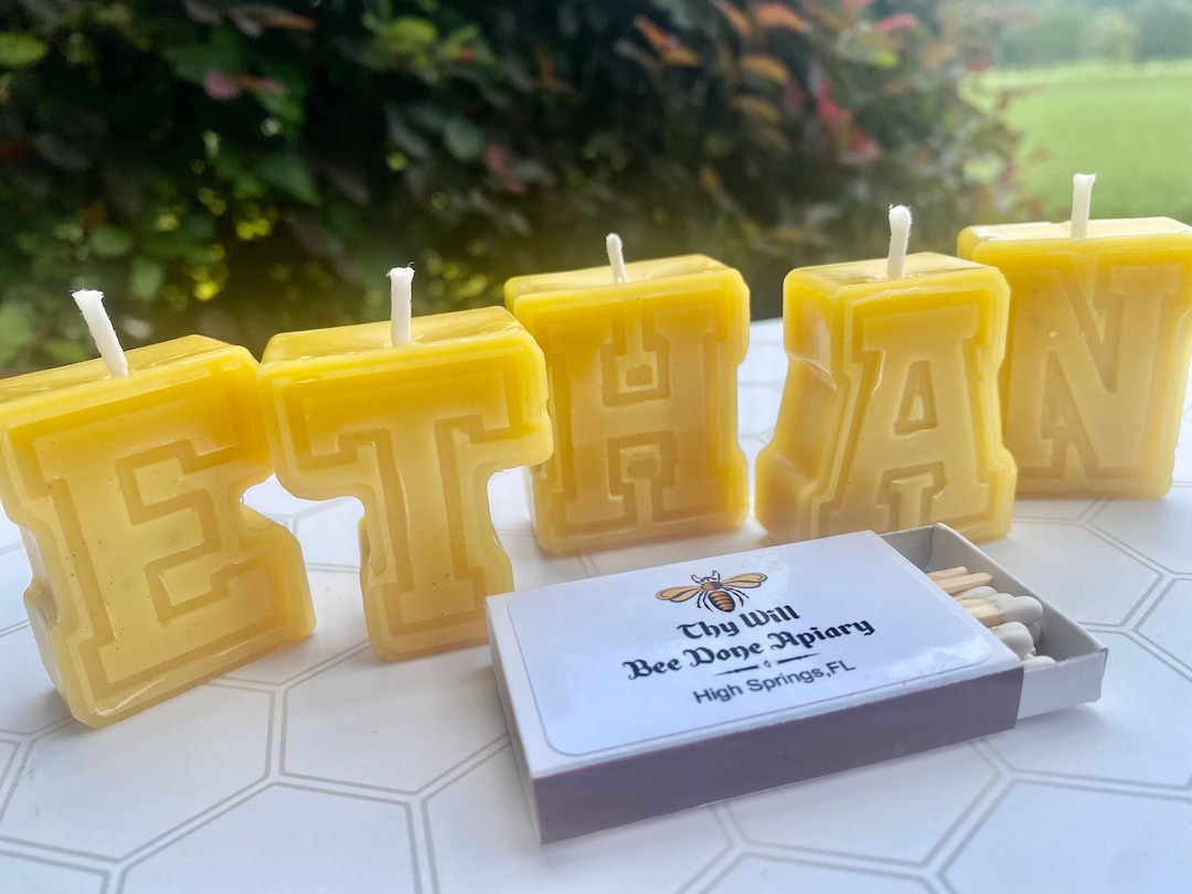 Alphabet Birthday Candles, Letter Party Candles, Custom Cake Topper ...