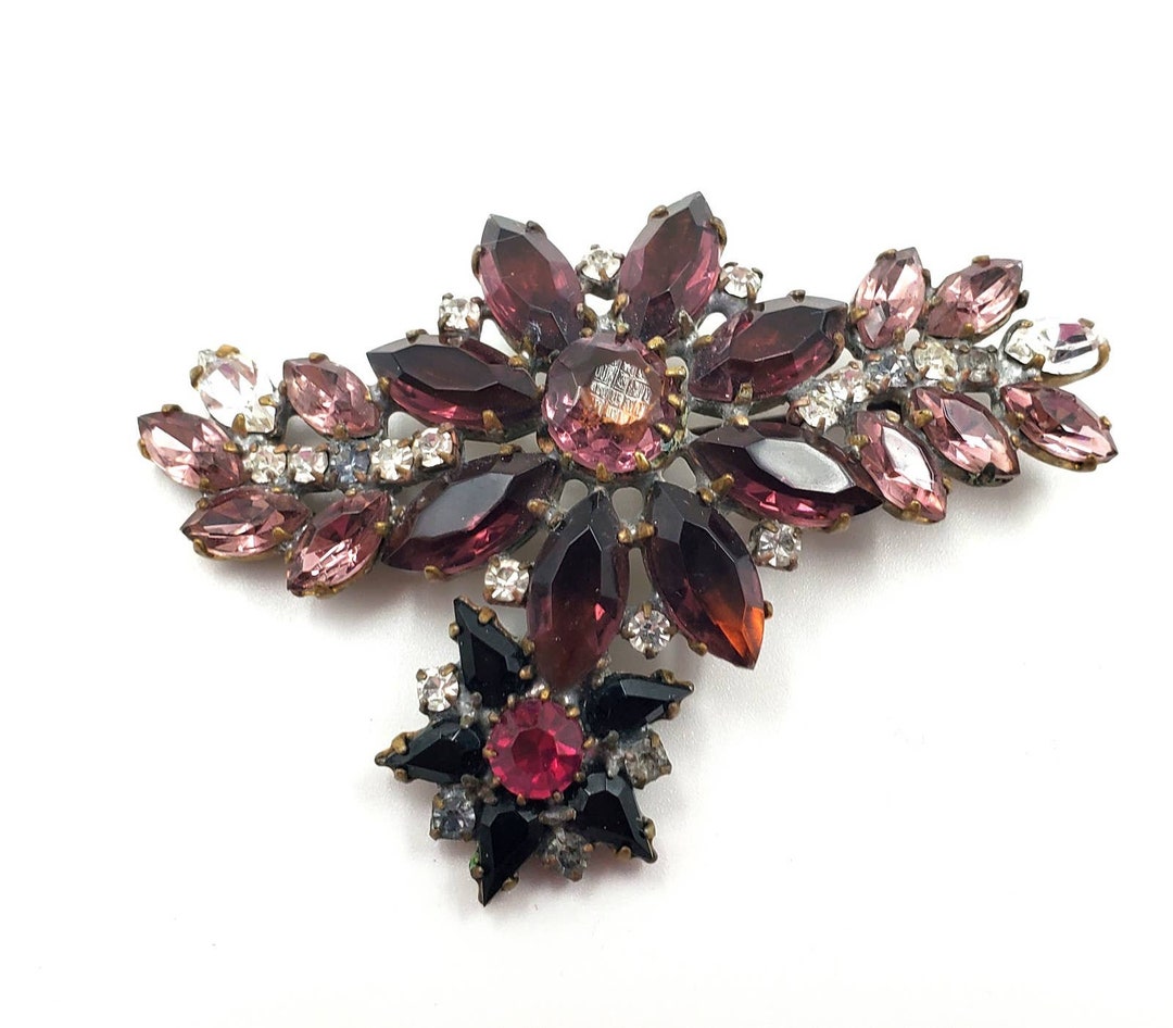 Vintage-style Husar D Brooch Czech Brooch Czech Jewelry - Etsy