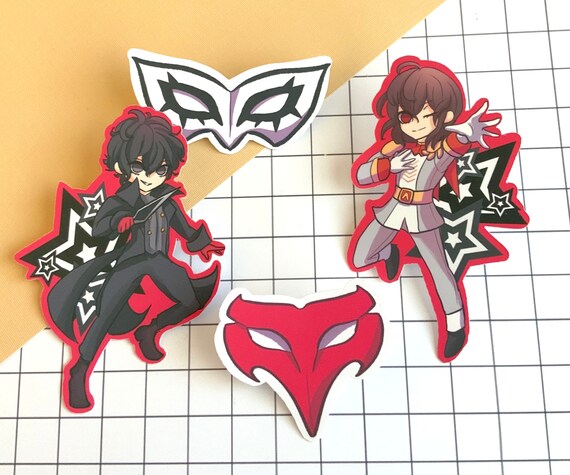 Joker and Crow Stickers Masks // Vinyl Matte | Etsy