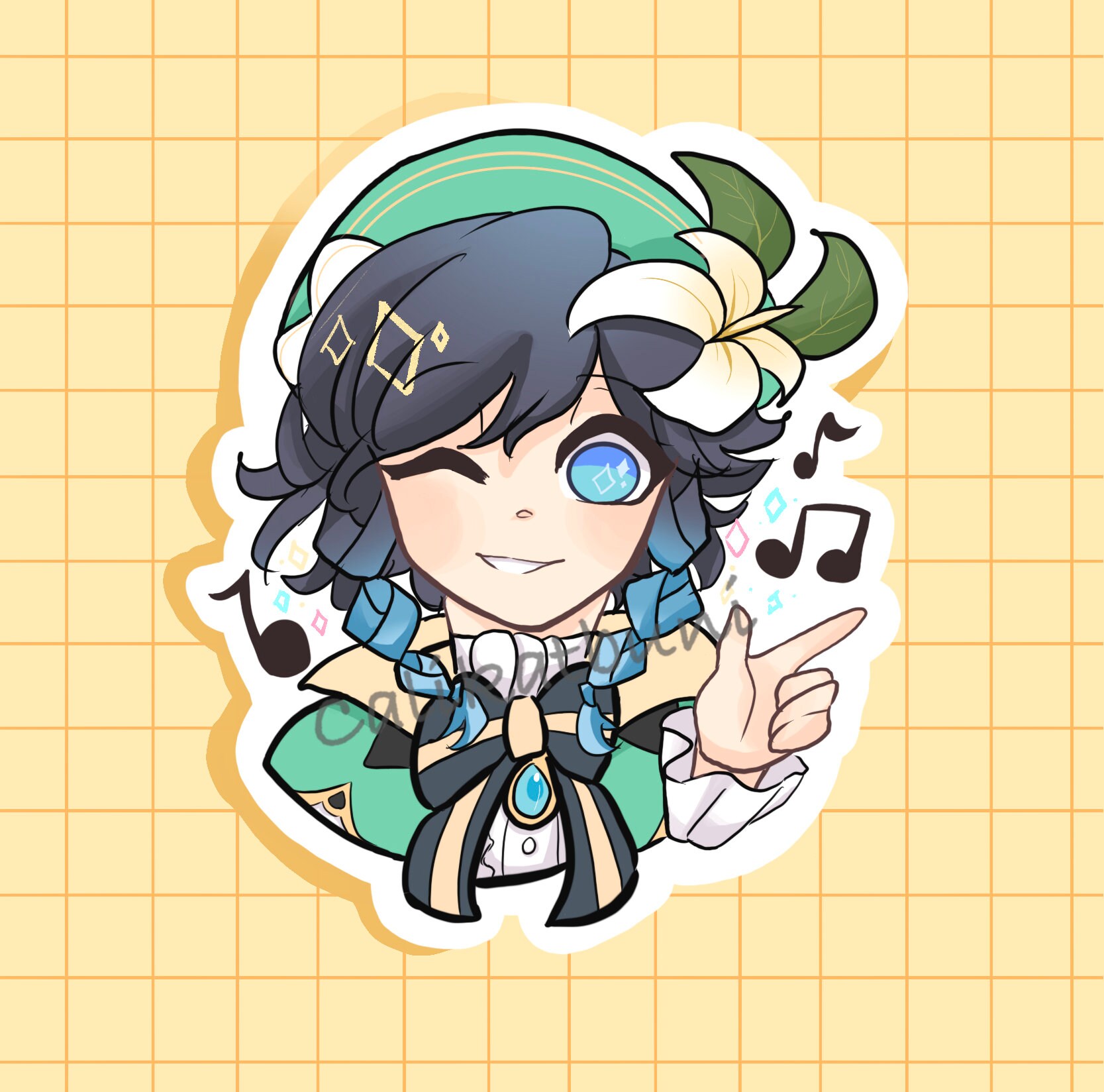 Venti Sticker Vinyl Matte | Etsy