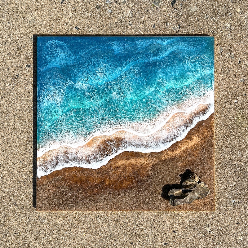 Resin Beach Art - Etsy