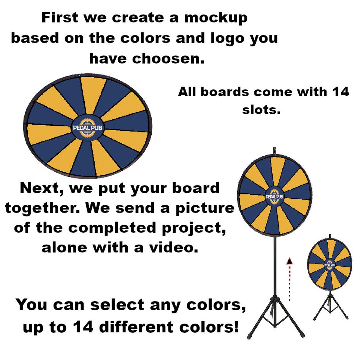 Custom Prize 24 Wheel Fortune PRIZE SPINNER Wheel Spinner - Etsy