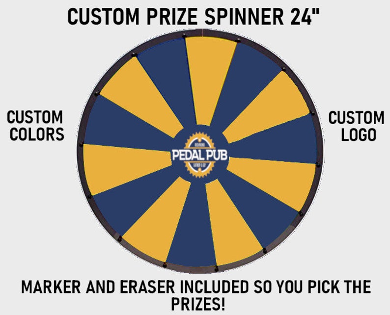 Custom Prize 24” Wheel Fortune PRIZE SPINNER Wheel Spinner Prize Winner ...