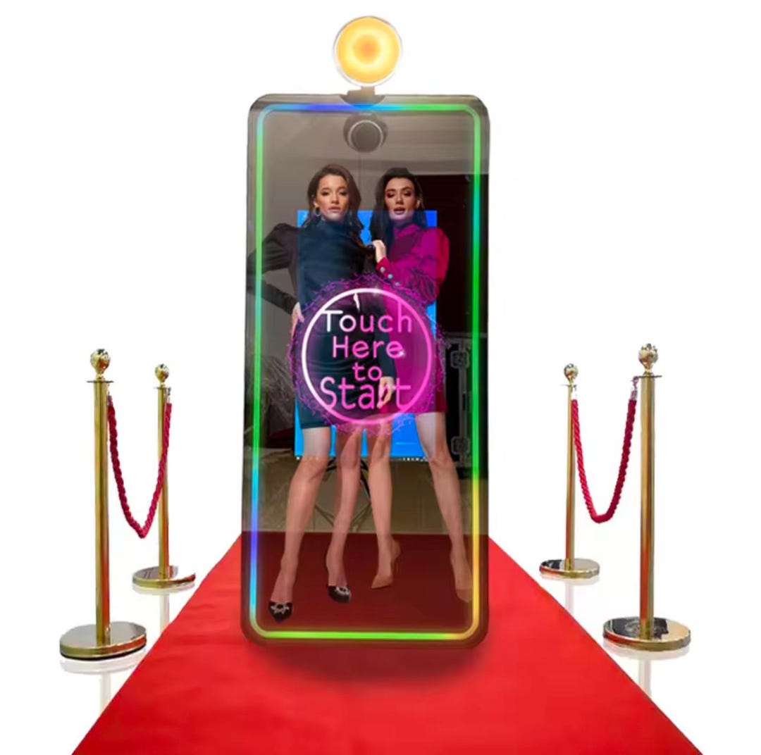 Magic Mirror Photo Booth 40in 65in Photo Booth Wedding Booth Flight ...