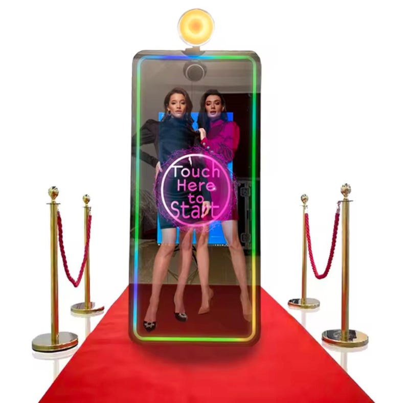 Magic Mirror Photo Booth 40in 65in Photo Booth Wedding Booth Flight ...